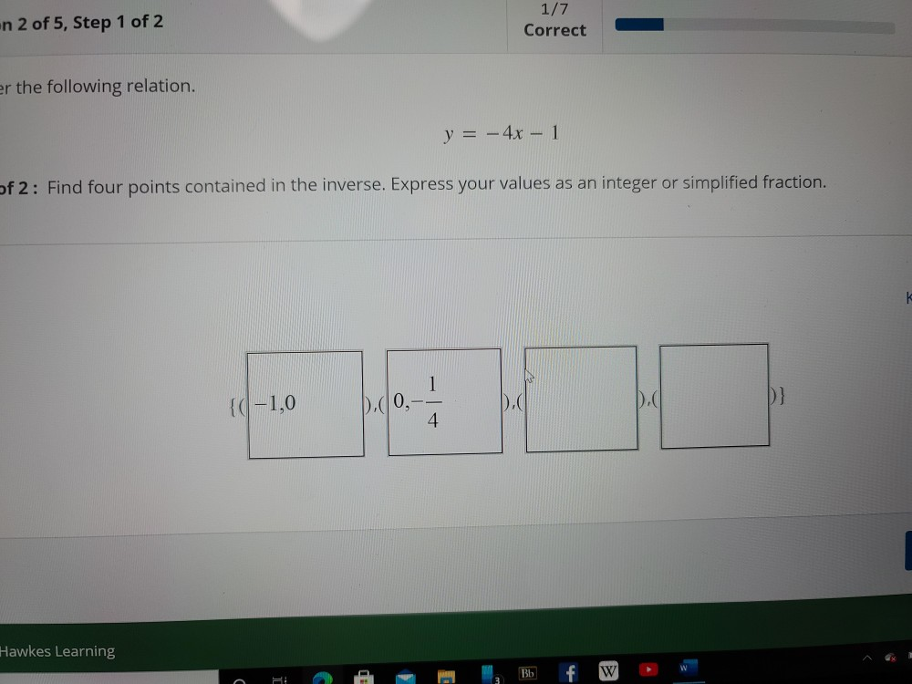 Solved n 2 of 5, Step 1 of 2 1/7 Correct er the following | Chegg.com Solved n 2 of 5, Step 1 of 2 1/7 Correct er the following | Chegg.com