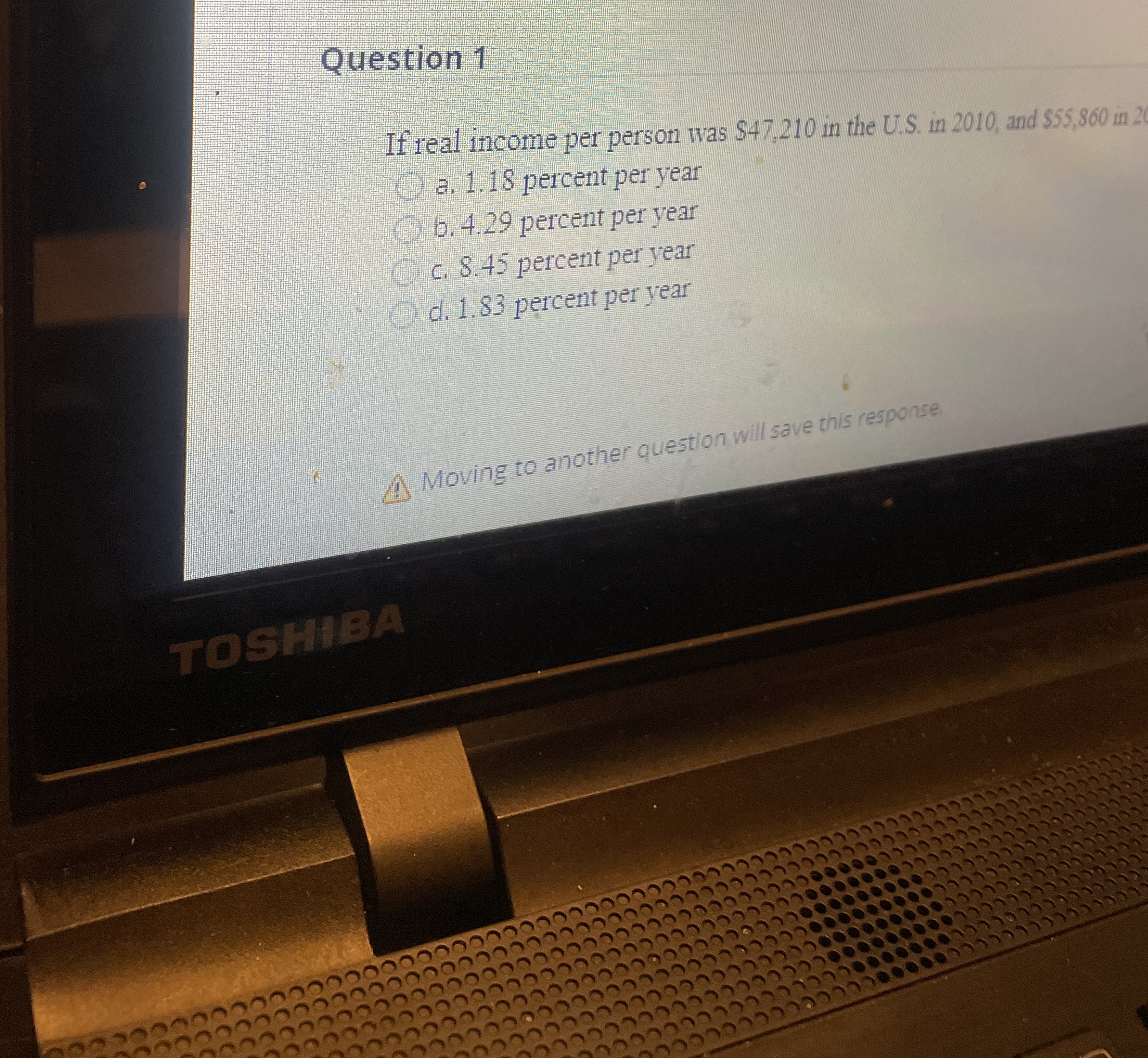 Solved Question 1If real income per person was $47,210 ﻿in | Chegg.com
