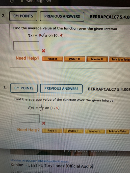 Solved la Webassign.net 2. 0/1 POINTS PREVIOUS ANSWERS | Chegg.com