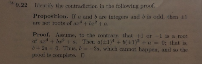 Solved is the contrapositive or contradiction method used in | Chegg.com