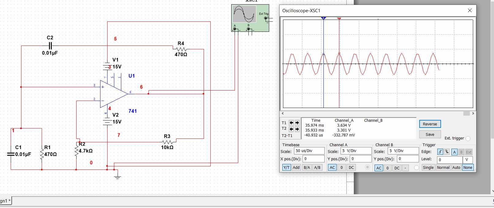 Solved What is the peak to peak, frequency, theoretical | Chegg.com