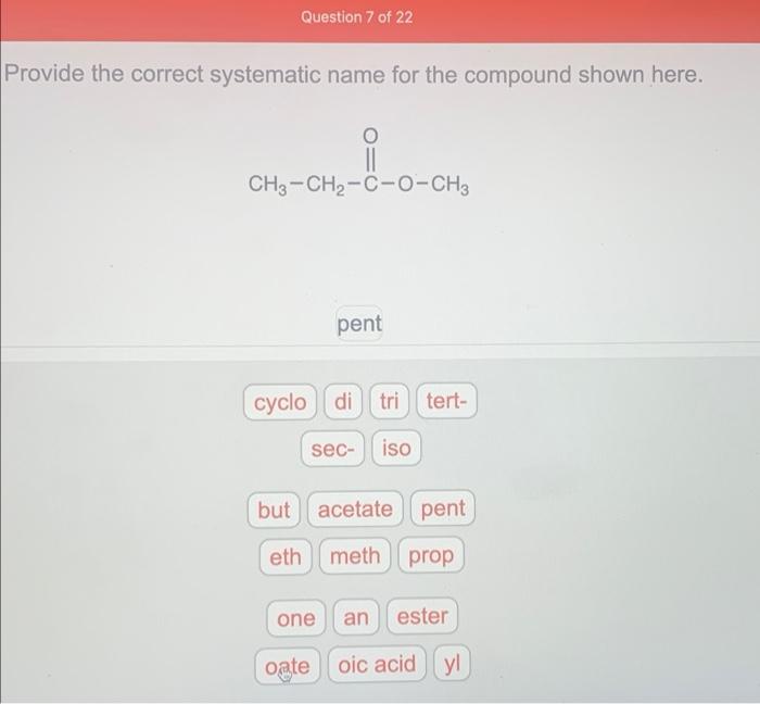 Solved Can you solve this: provide the correct systematic | Chegg.com