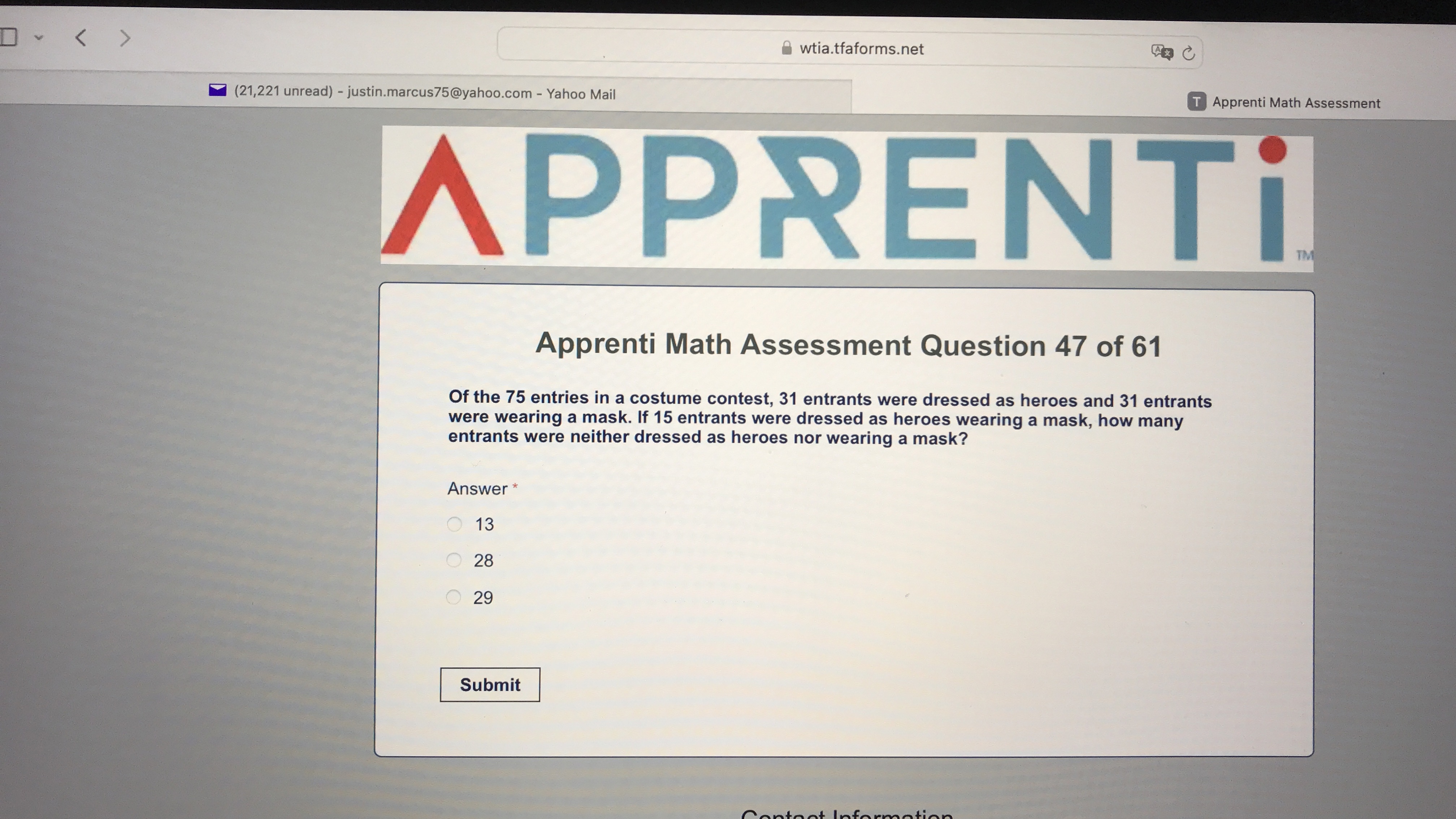 Solved wtia.tfaforms.net(21,221 ﻿unread) - | Chegg.com