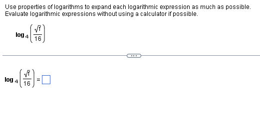Solved Use properties of logarithms to expand each | Chegg.com