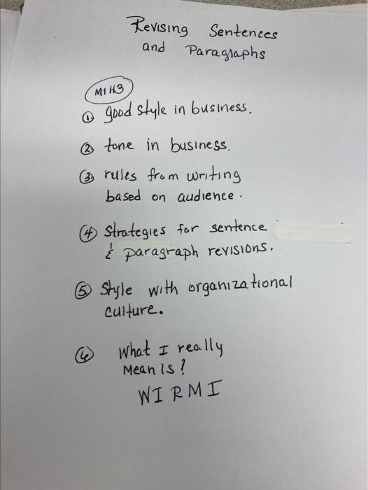 Solved What is the most important thing you learned from | Chegg.com