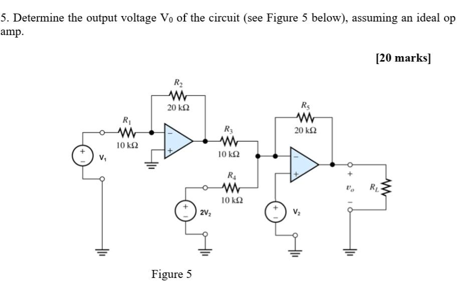 Solved Determine the output voltage V0 of the circuit (see | Chegg.com