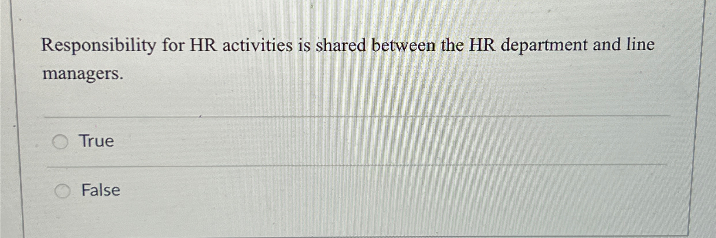 Solved Responsibility for HR activities is shared between | Chegg.com