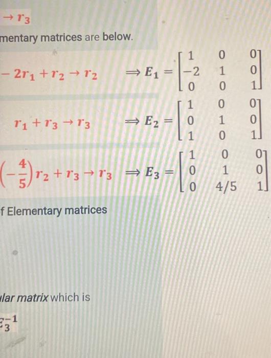 Solved Given matrix A and Identity matrix I, | Chegg.com