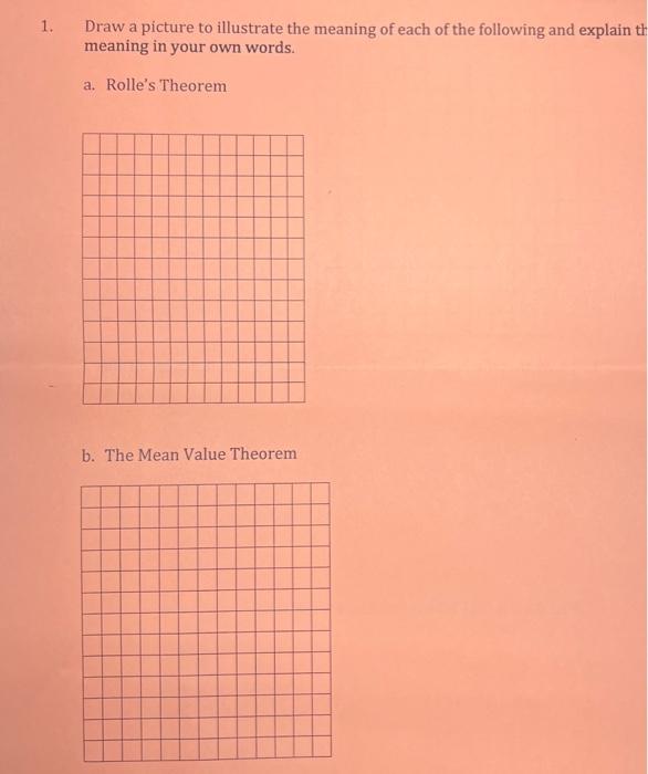 Solved 1. Draw a picture to illustrate the meaning of each | Chegg.com