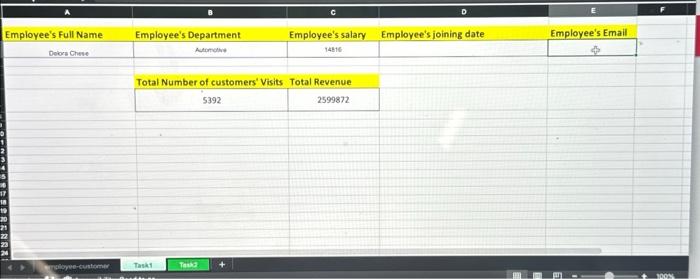 Solved Step5. Given the employee's full name written by you | Chegg.com