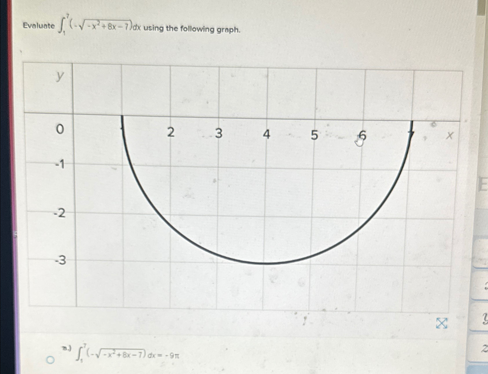 Solved Evaluate ∫17(--x2+8x-72)dx ﻿using the following | Chegg.com
