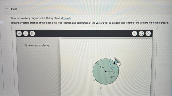 Solved Y Part A Draw the free-body diagram of the 100 kg | Chegg.com