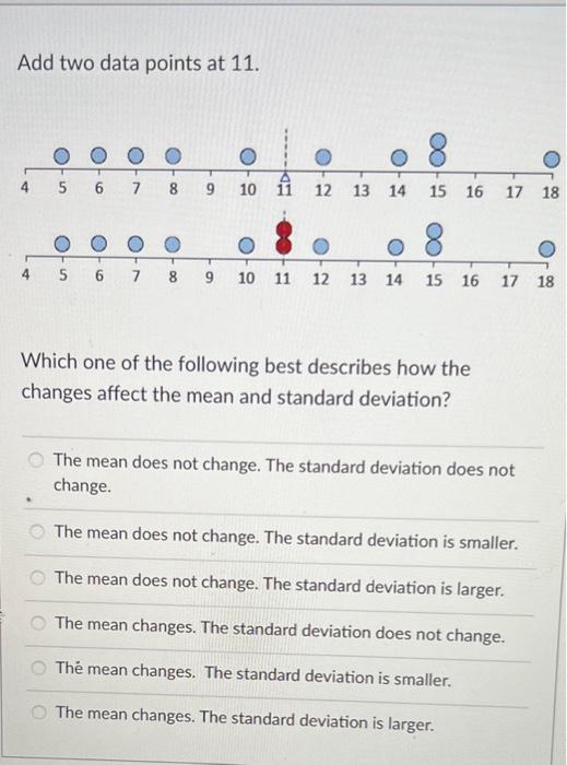 Solved Add 9 And 13 To The Distribution Which One Of The Chegg