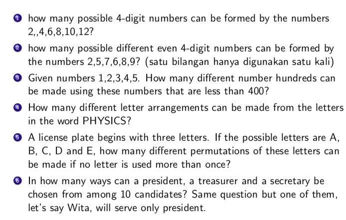 Solved O how many possible 4-digit numbers can be formed by | Chegg.com