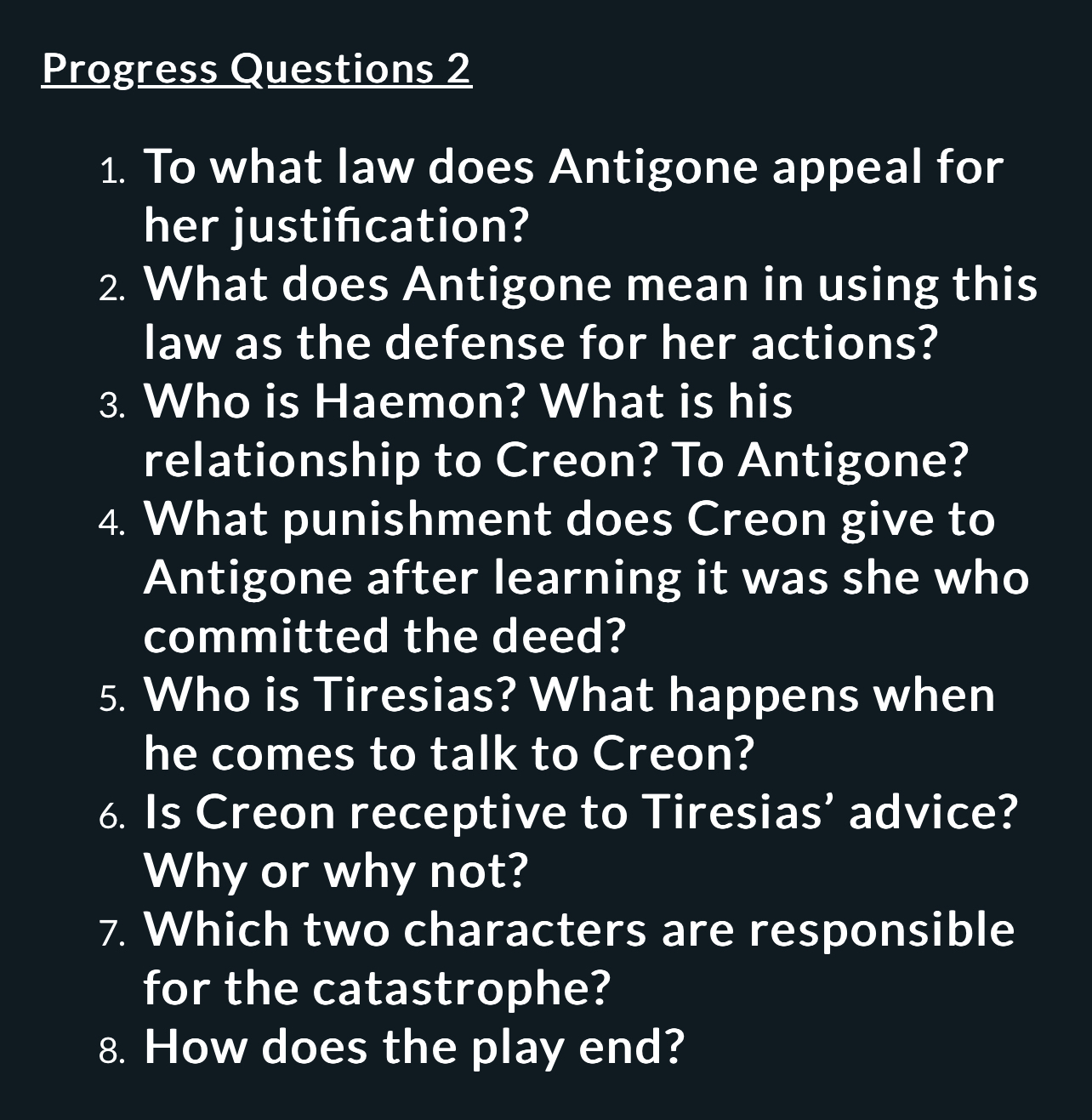 Solved Sophocles Antigone by Paul WoodruffProgress Questions | Chegg.com