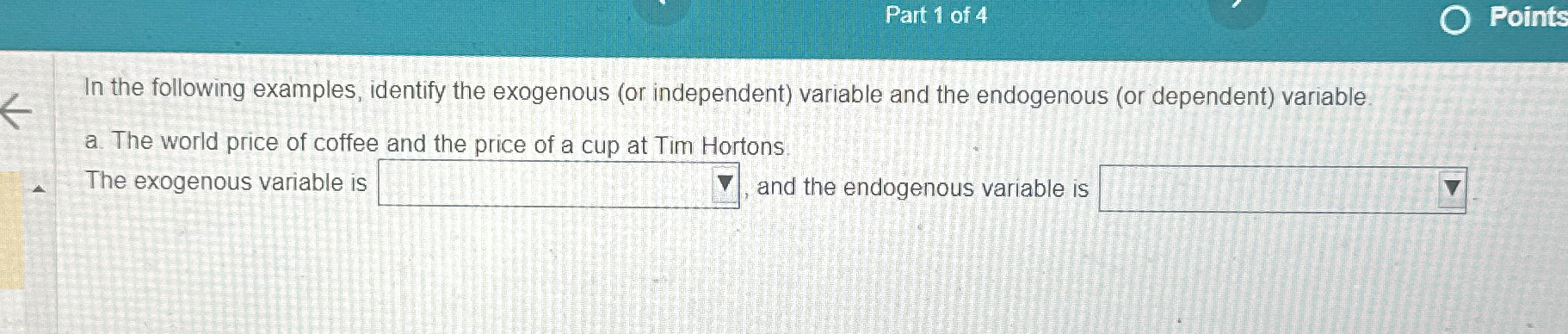 Solved Part 1 ﻿of 4in The Following Examples Identify The