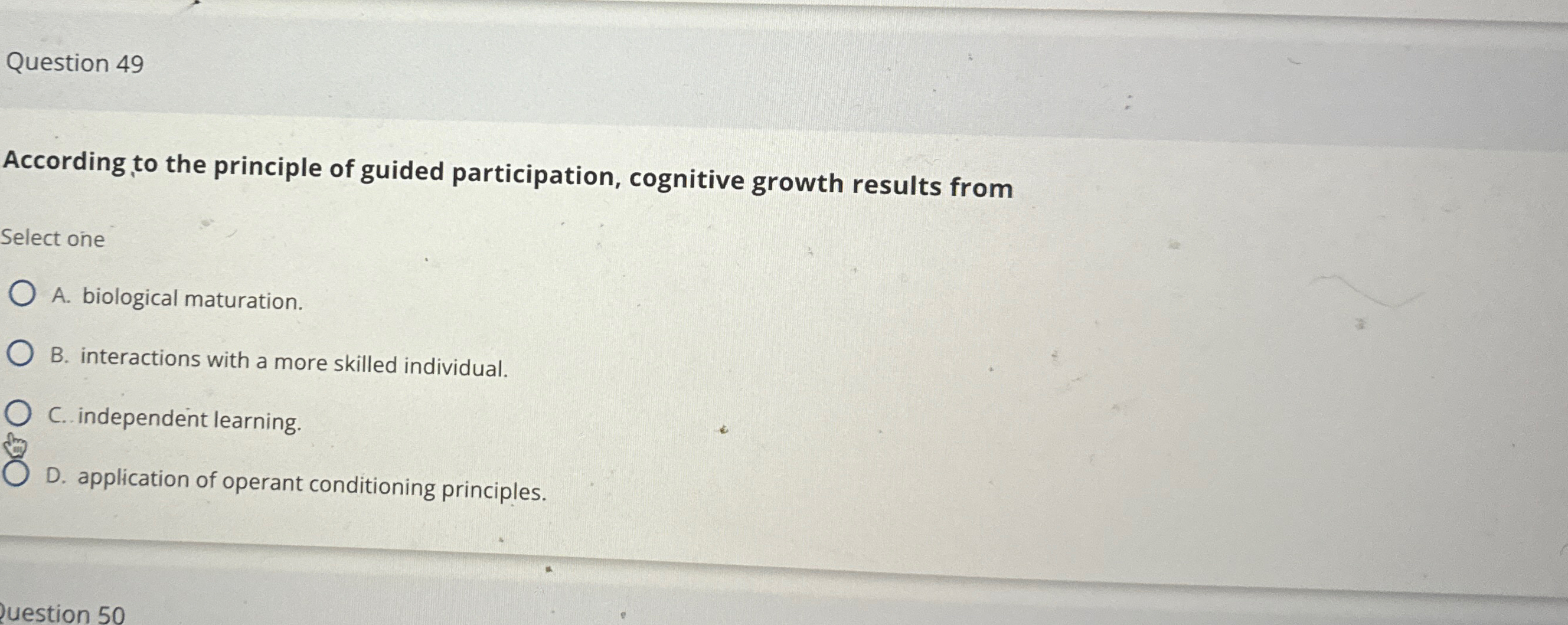 Solved Question 49According to the principle of guided | Chegg.com