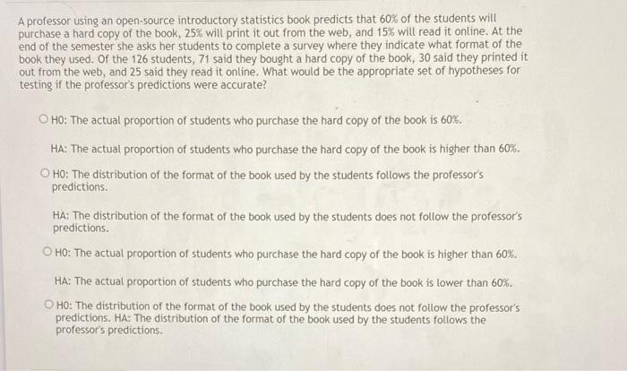 Solved A professor using an open-source introductory | Chegg.com
