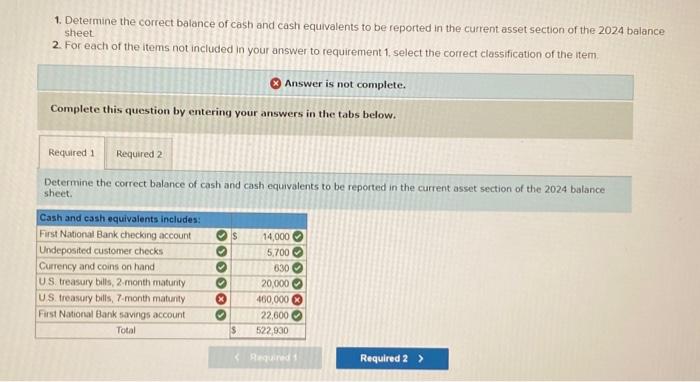 Solved Exercise 7-1 (Algo) Cash and cash equivalents; | Chegg.com
