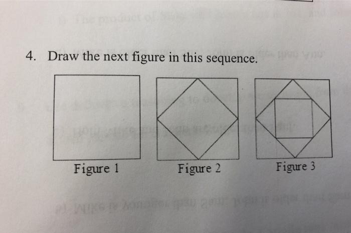 Solved 4. Draw the next figure in this sequence. Figure 1 | Chegg.com