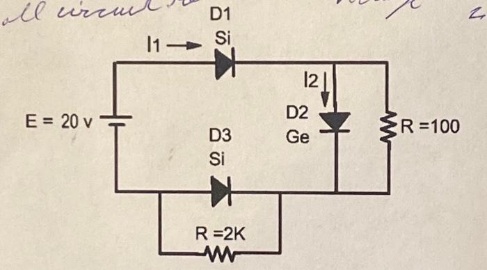 Solved 3. Using the practical model for all diodes, | Chegg.com