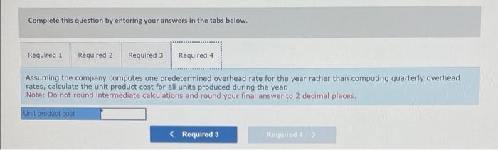 Solved Exercise 2-11 (Algo) Varying Plantwide Predetermined | Chegg.com