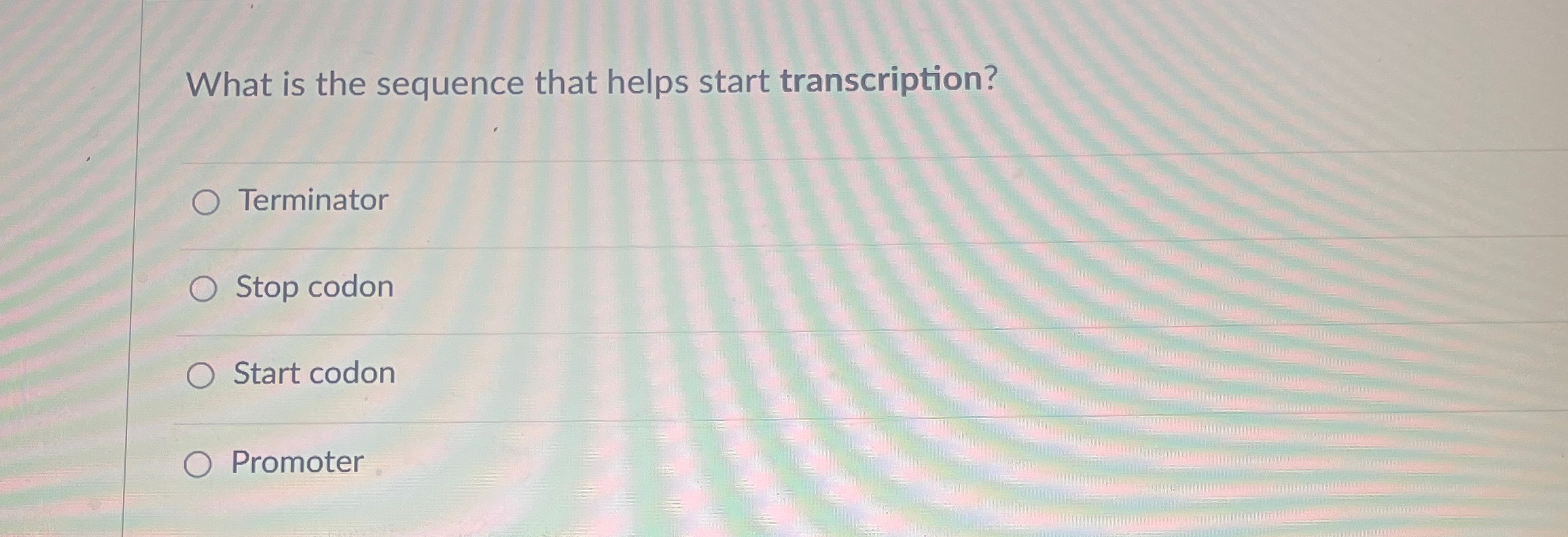 Solved What is the sequence that helps start | Chegg.com