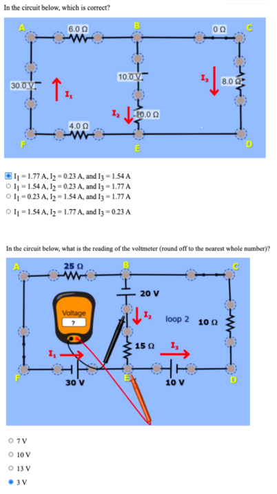 Solved In the circuit below, which is correct? 6.0Ω 10.07. | Chegg.com