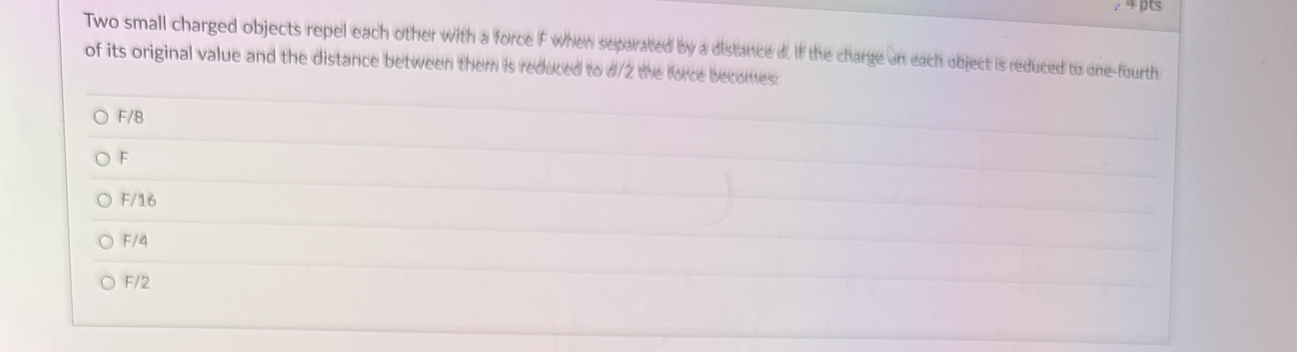Solved Two small charged objects repel each othier with a | Chegg.com