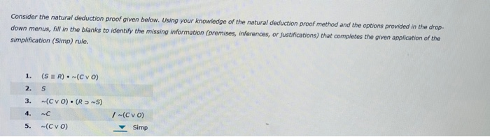 Solved Consider the natural deduction proof given below. | Chegg.com