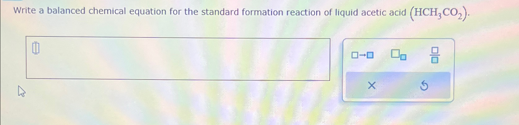 Solved Write a balanced chemical equation for the standard | Chegg.com