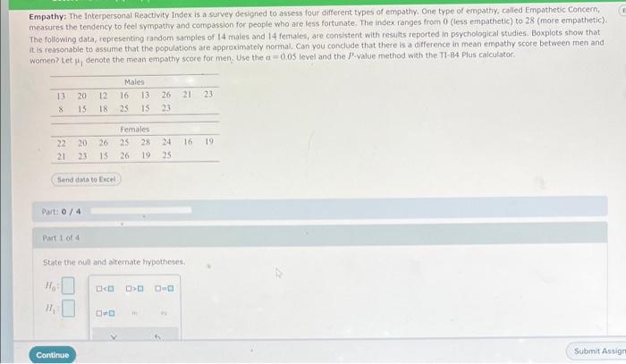 Solved Empathy: The Interpersonal Reactivity Index is a | Chegg.com
