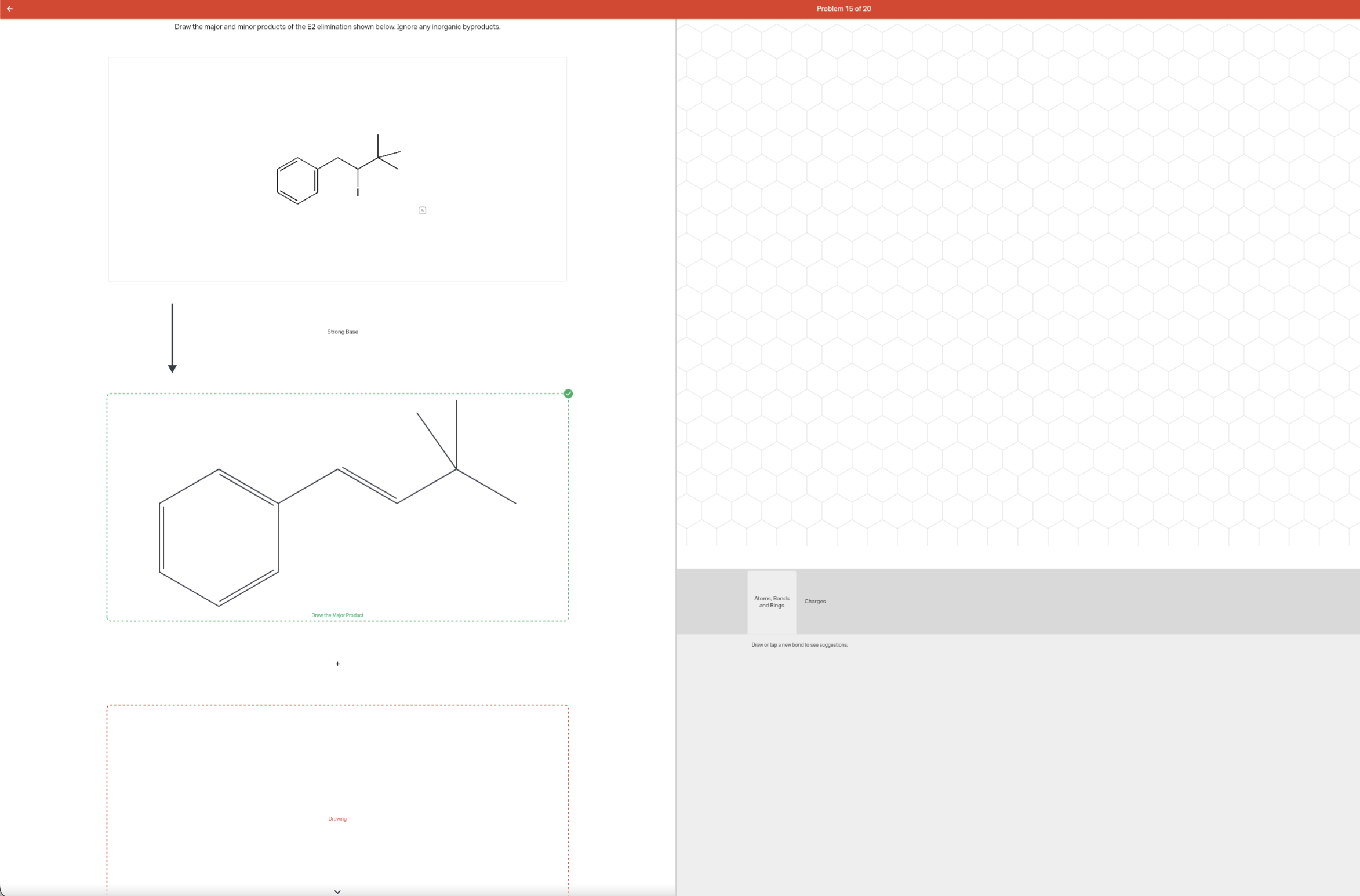 Solved Draw the major and minor products of the E2 | Chegg.com