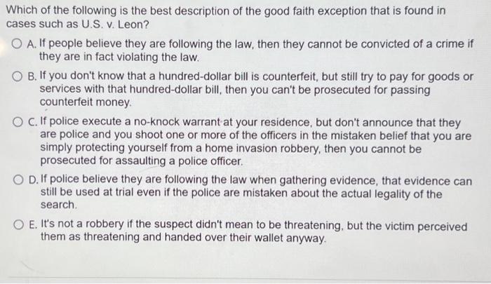 Which of the following is the best description of the | Chegg.com