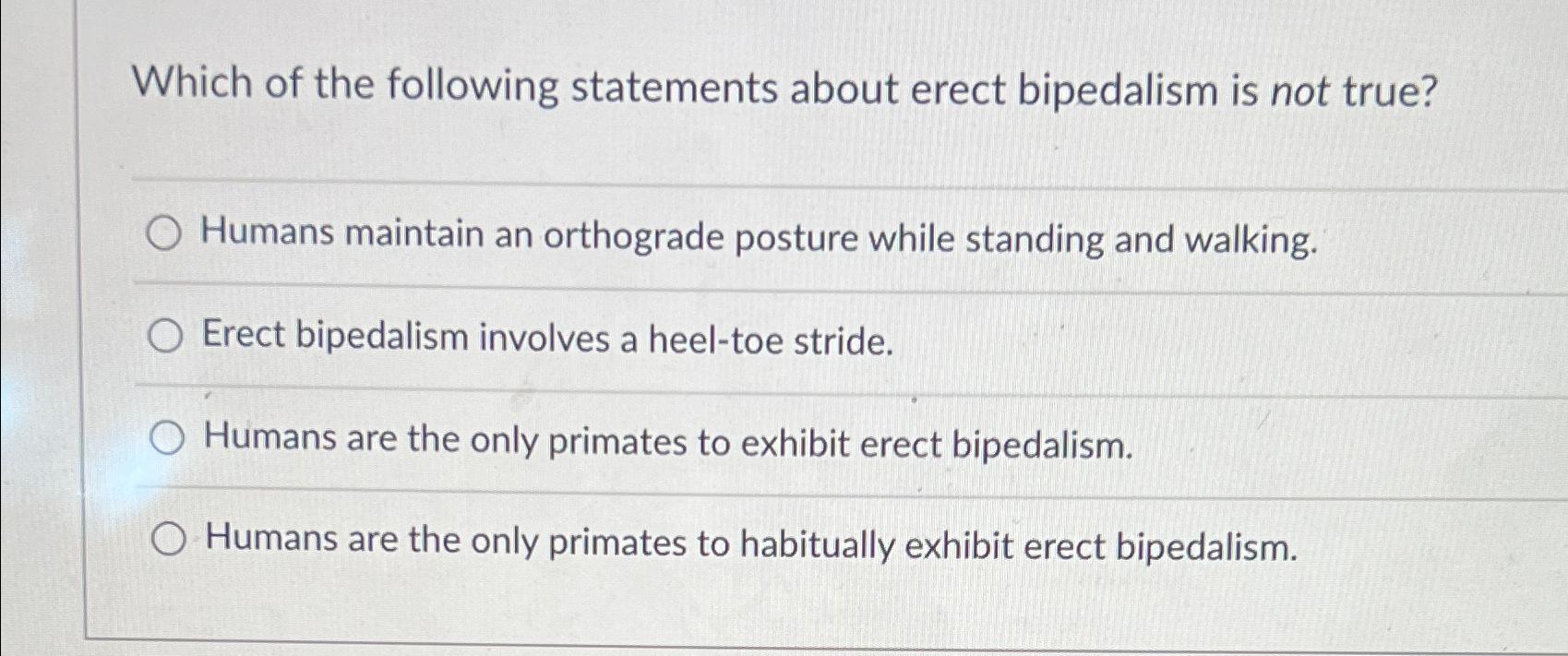 Solved Which of the following statements about erect | Chegg.com