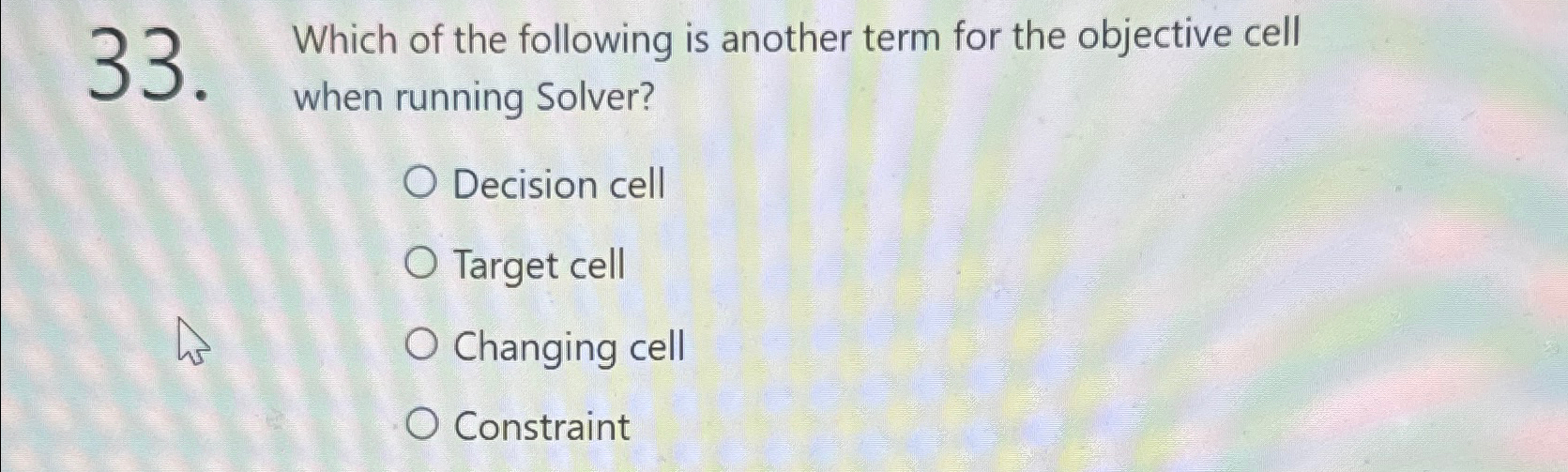 Solved 22 ﻿Which of the following is another term for the | Chegg.com