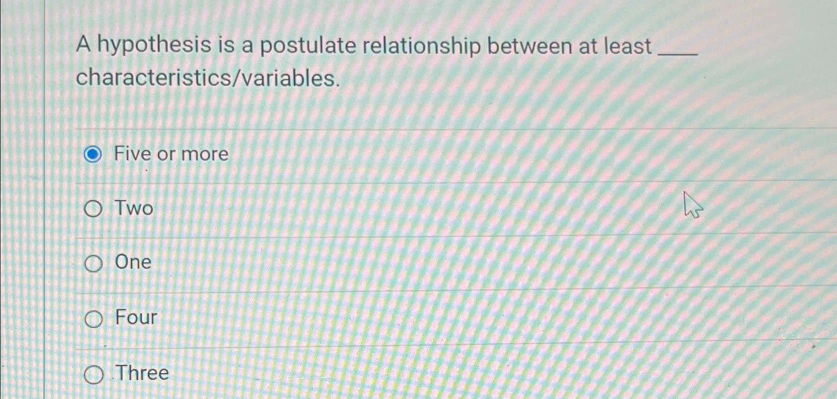 Solved A hypothesis is a postulate relationship between at | Chegg.com
