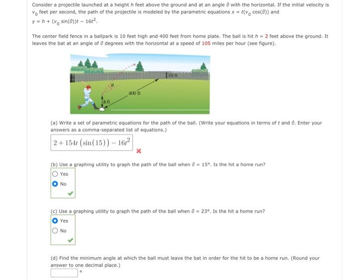 Solved Select two different sets of parametric equations for | Chegg.com