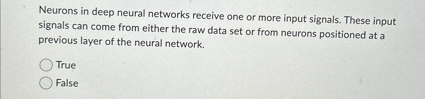 Solved Neurons in deep neural networks receive one or more | Chegg.com