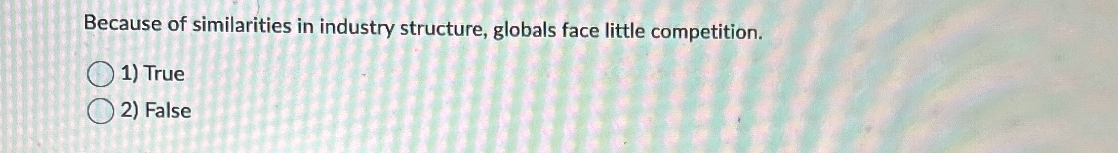 Solved Because of similarities in industry structure, | Chegg.com