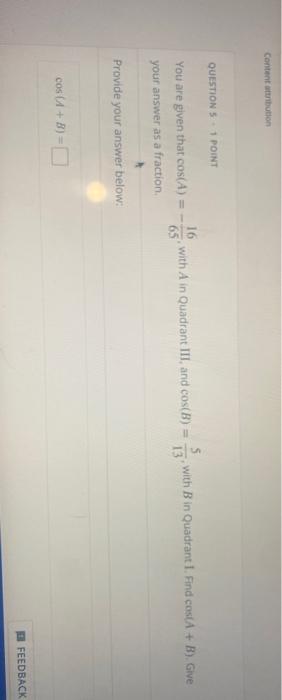 Solved Content attribution QUESTIONS 1 POINT 16 with A in | Chegg.com