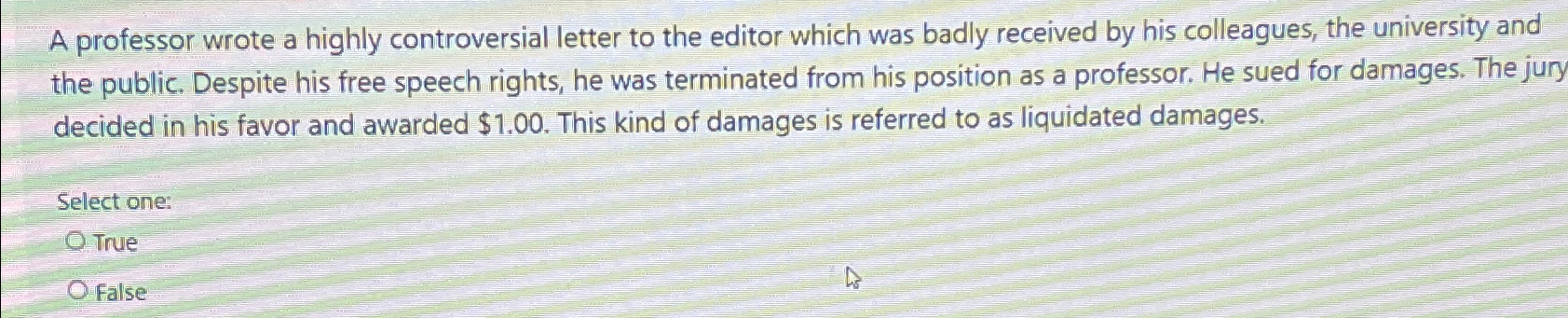 Solved A professor wrote a highly controversial letter to | Chegg.com