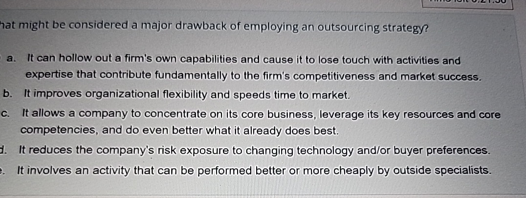 Solved what might be considered a major drawback of | Chegg.com