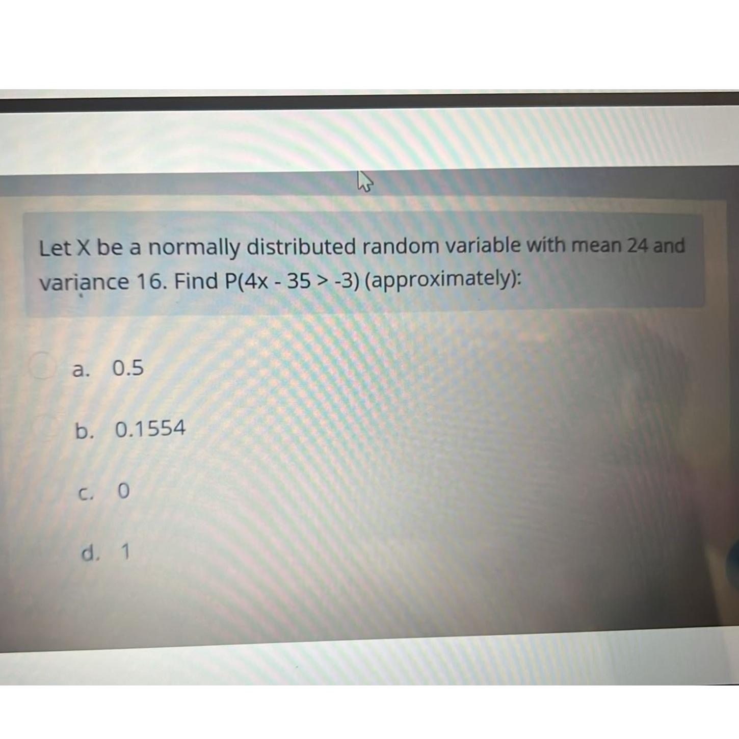 Solved Let X ﻿be A Normally Distributed Random Variable With 2409