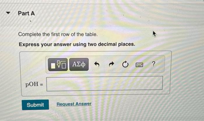 Complete the first row of the table. Express your | Chegg.com