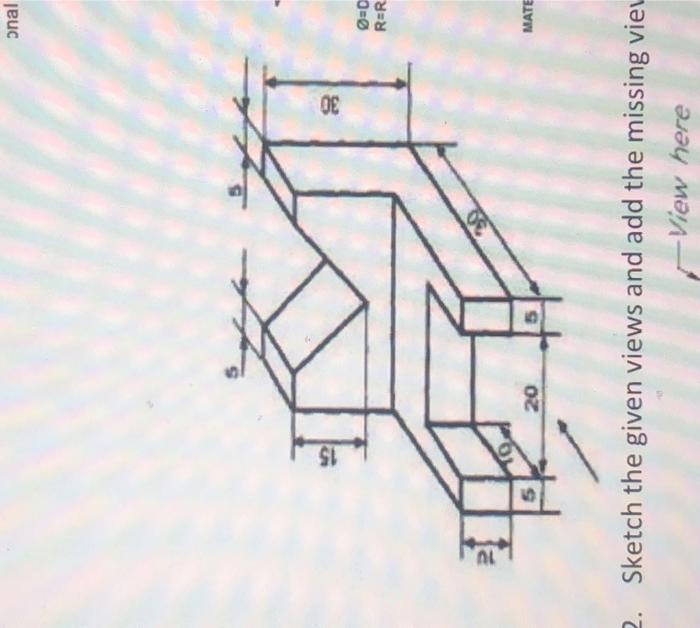 Solved draw the top and side and front views with their | Chegg.com