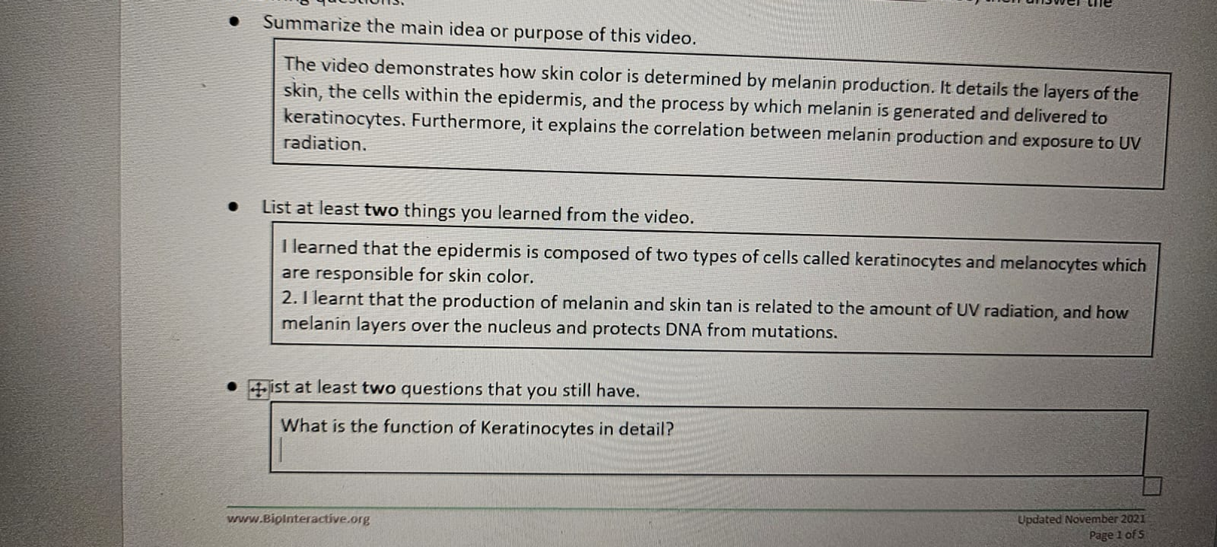 Solved Summarize the main idea or purpose of this video.The | Chegg.com