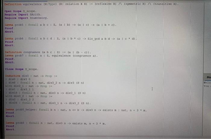 Please answer these questions using the Coq proof | Chegg.com