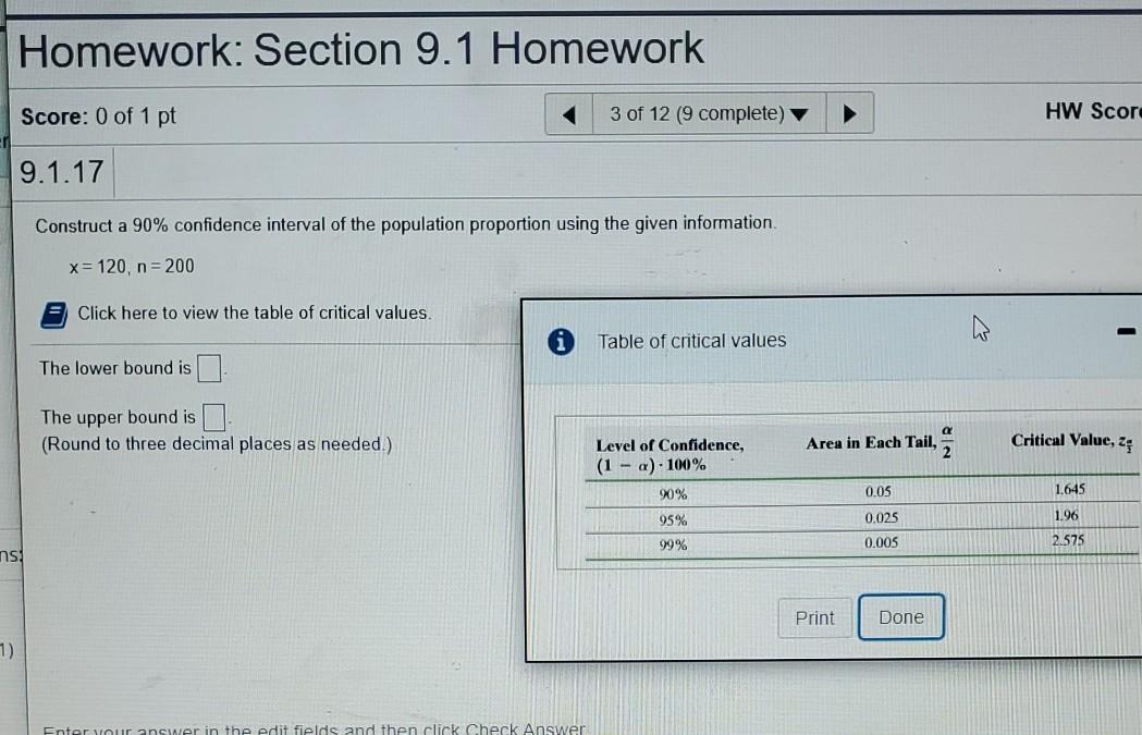 Solved Homework Section 9 1 Homework Score 0 Of 1 Pt 3 Of