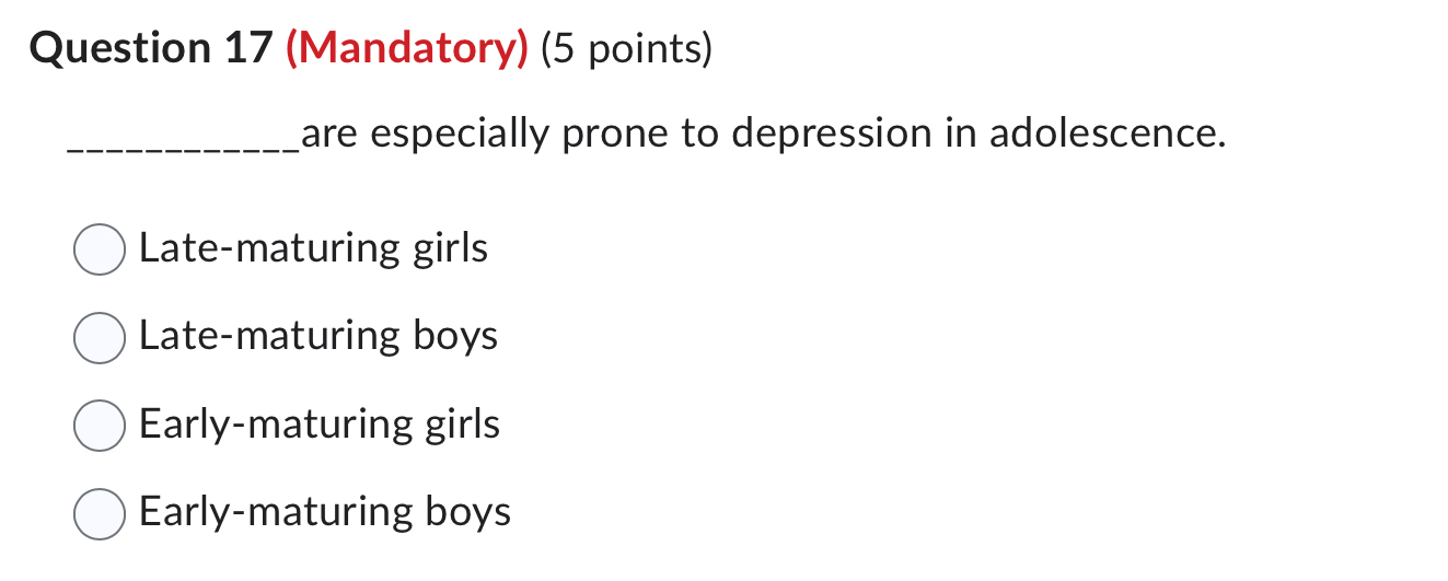 Solved Question 17 (Mandatory) (5 points) are especially | Chegg.com Solved Question 17 (Mandatory) (5 points) are especially | Chegg.com